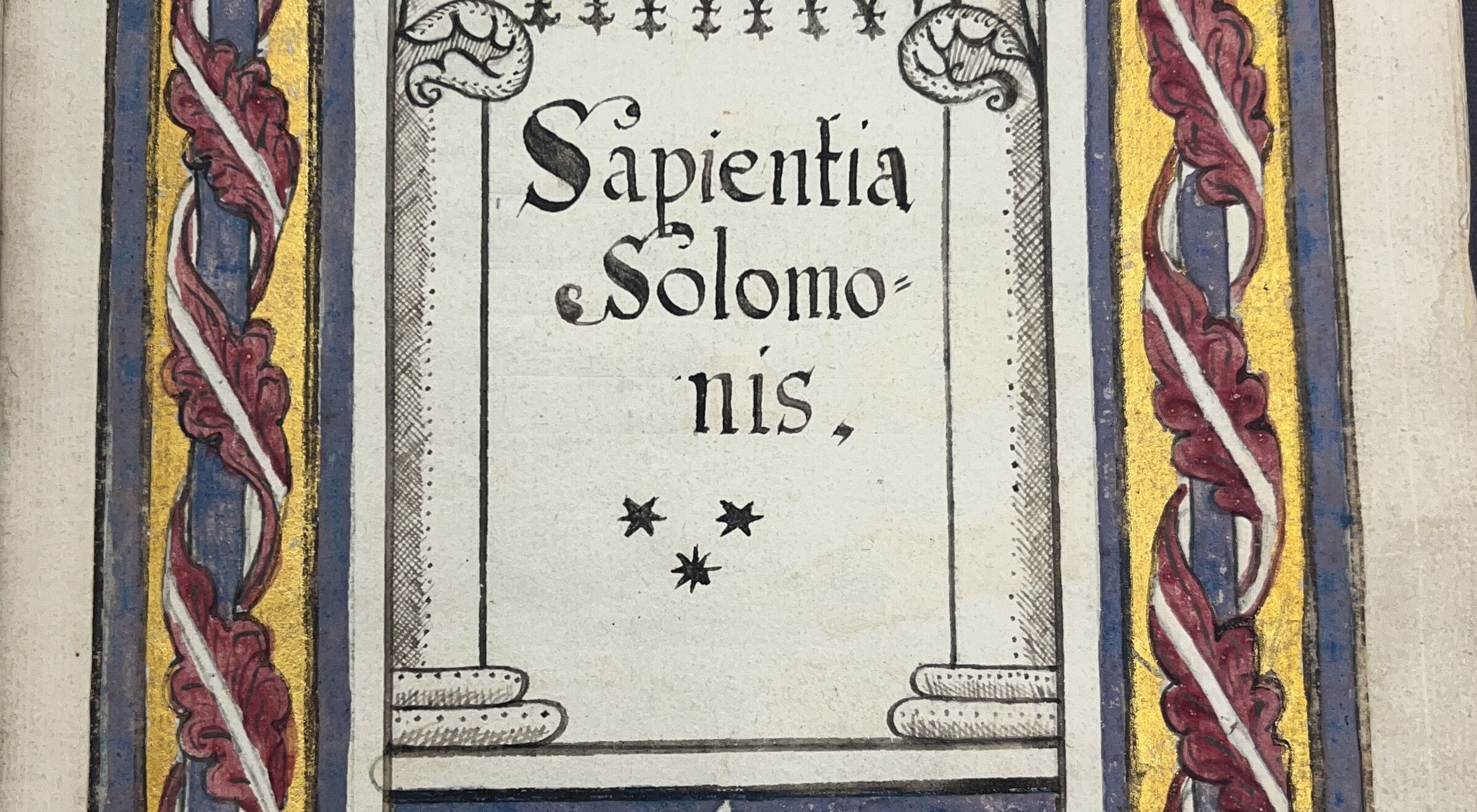 Staging Jerusalem: Westminster School and Sapientia Solomonis | MEMOs